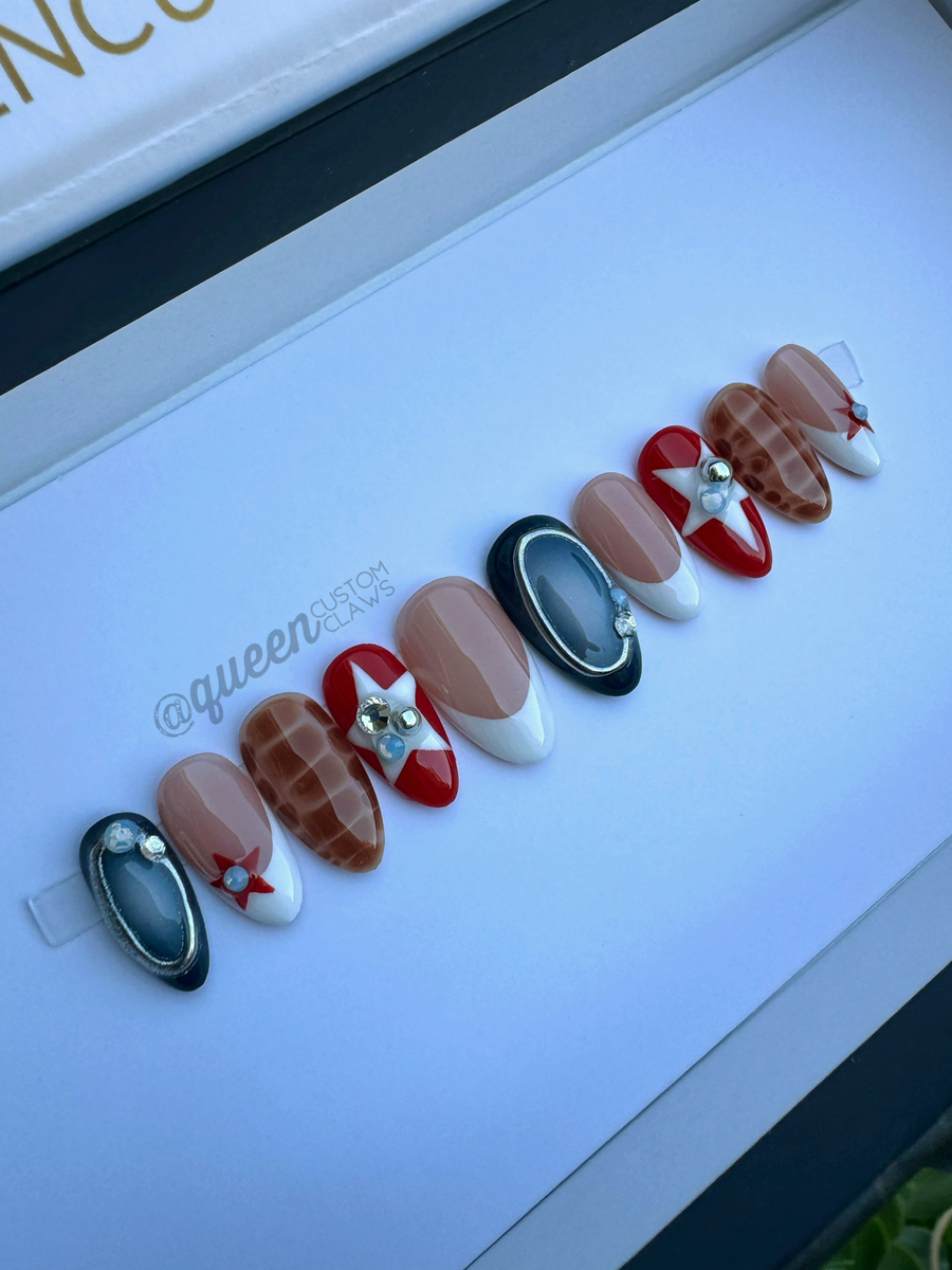 Queen Custom Claws Luxury Press on nails